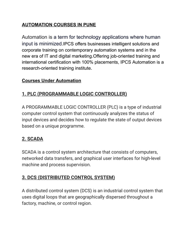 IPCS AUTOMATION | PDF | Operating Systems | Computer Software and Applications