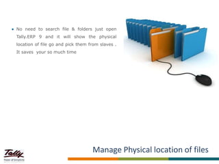 Document management on Tally.ERP 9 | PPTX