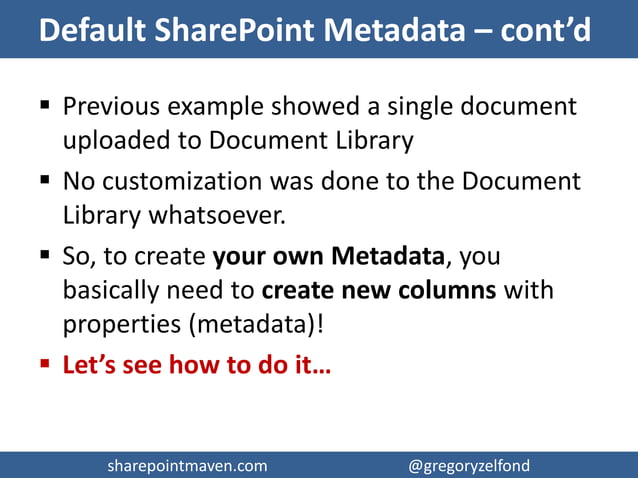 Document Management in SharePoint without folders - Introduction to ...
