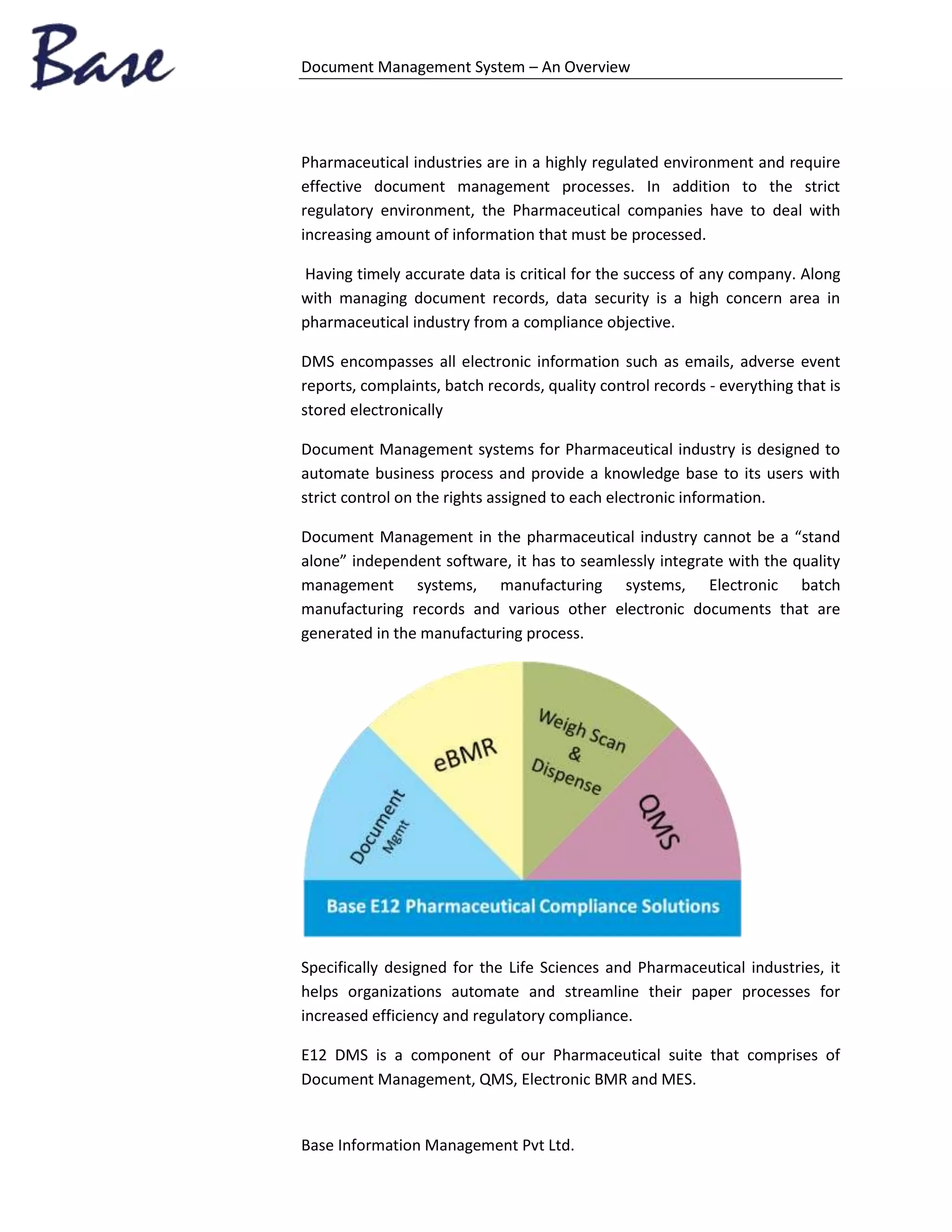 Document management system for Pharmaceutical | PDF