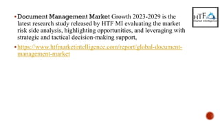 Document Management Market to See Huge Demand by 2030: | PDF