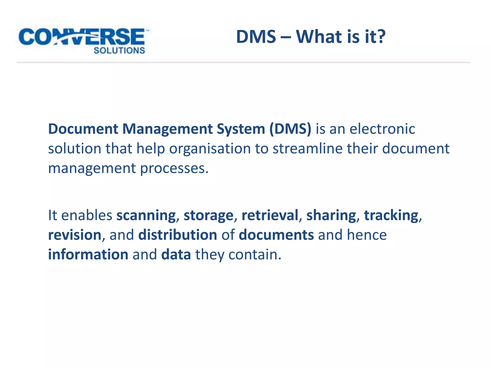 Document Management System (DMS) | PPTX