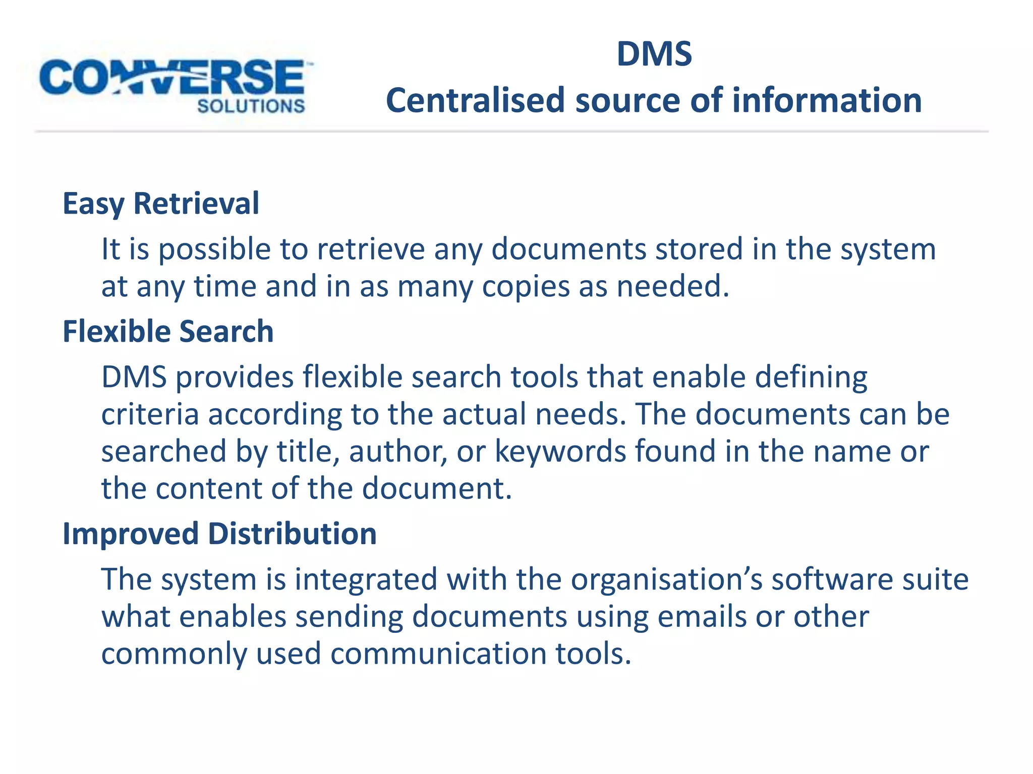 Document Management System (DMS) | PPTX