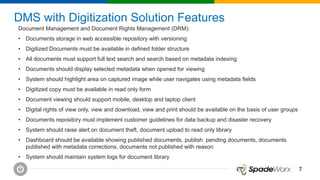 Document management system (dms ) with digitization using share ...