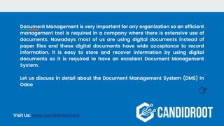 Odoo Document Management System Process | PPTX | Operating Systems ...
