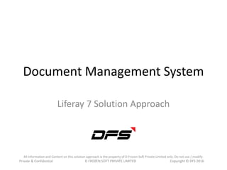 Document management system using liferay 7 | PPSX