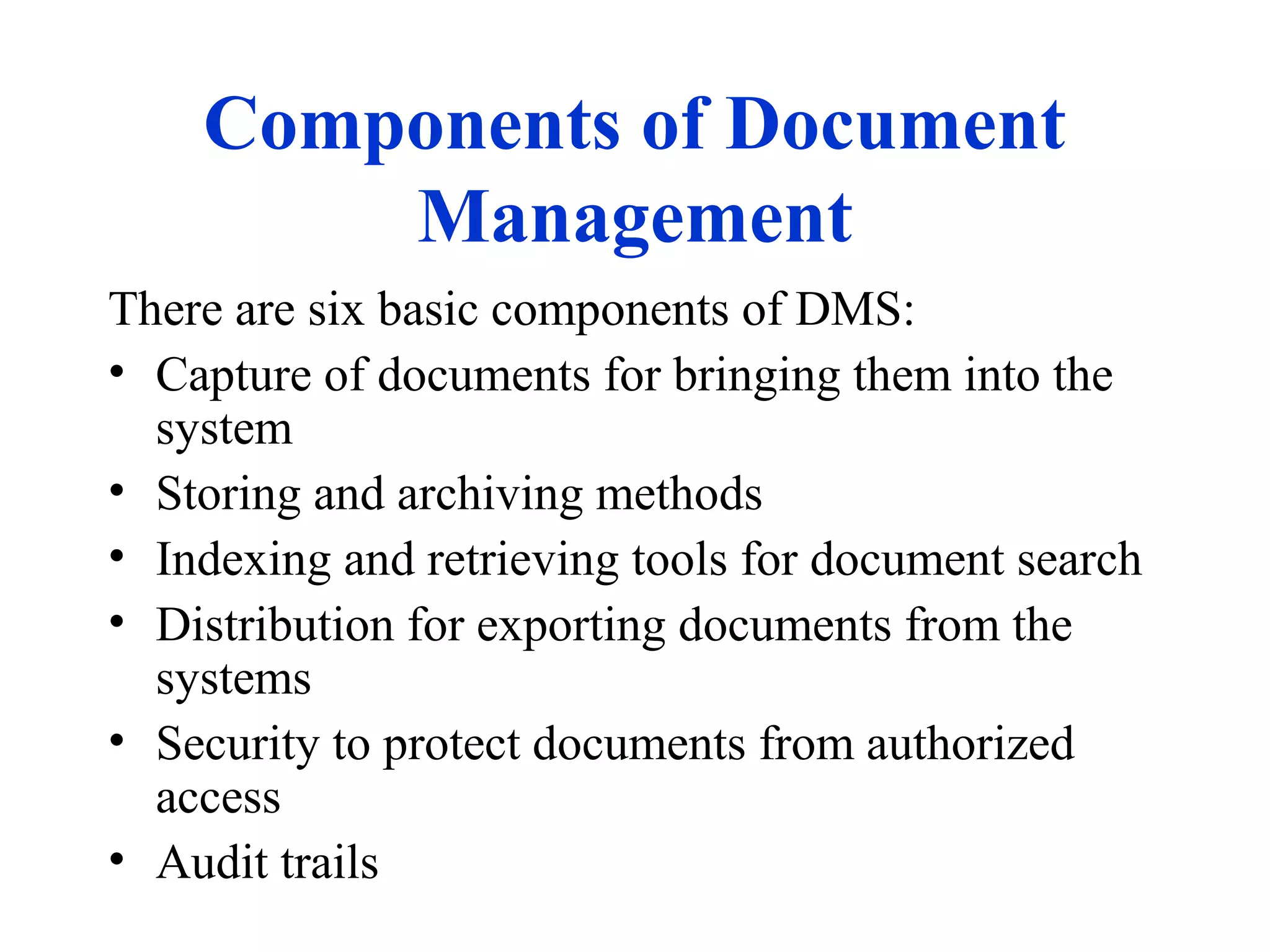 Document management tools and techniques | PPT
