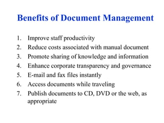Document management tools and techniques | PPT