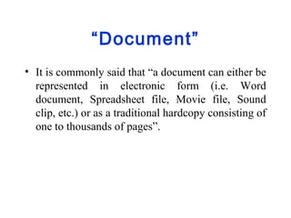 Document management tools and techniques | PPT