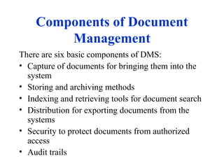 Document management tools and techniques | PPT