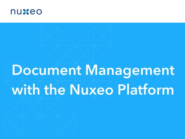 Document Management With the Nuxeo Platform | PDF | Web Development | Internet