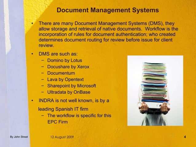 Document Management With Workflow Presentation | PPT