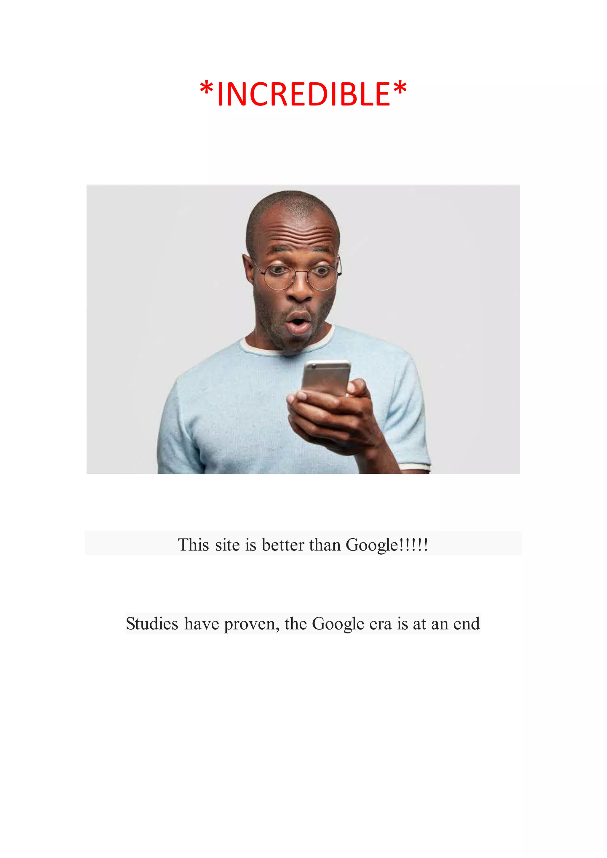 Studies have proven, the Google era is at an end | PDF