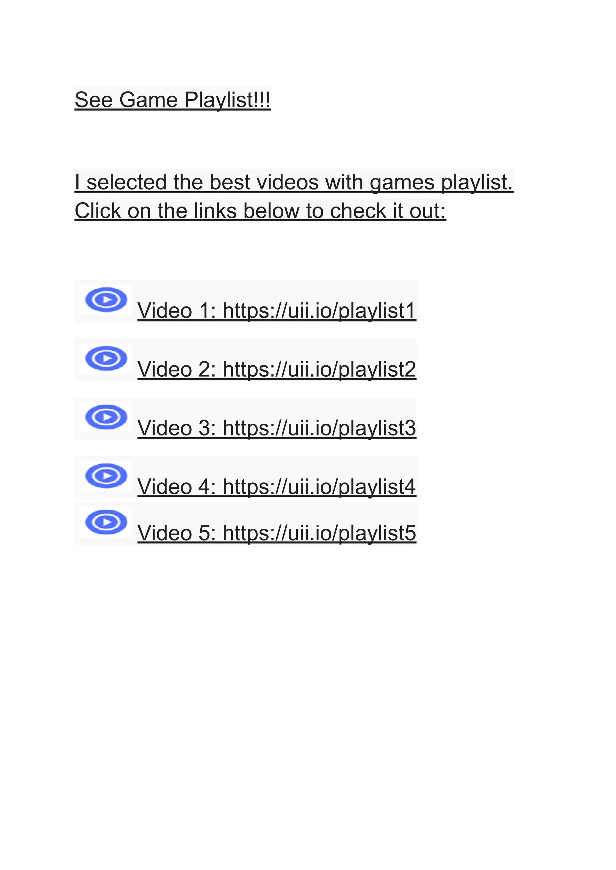 Game Playlist!!! | PDF