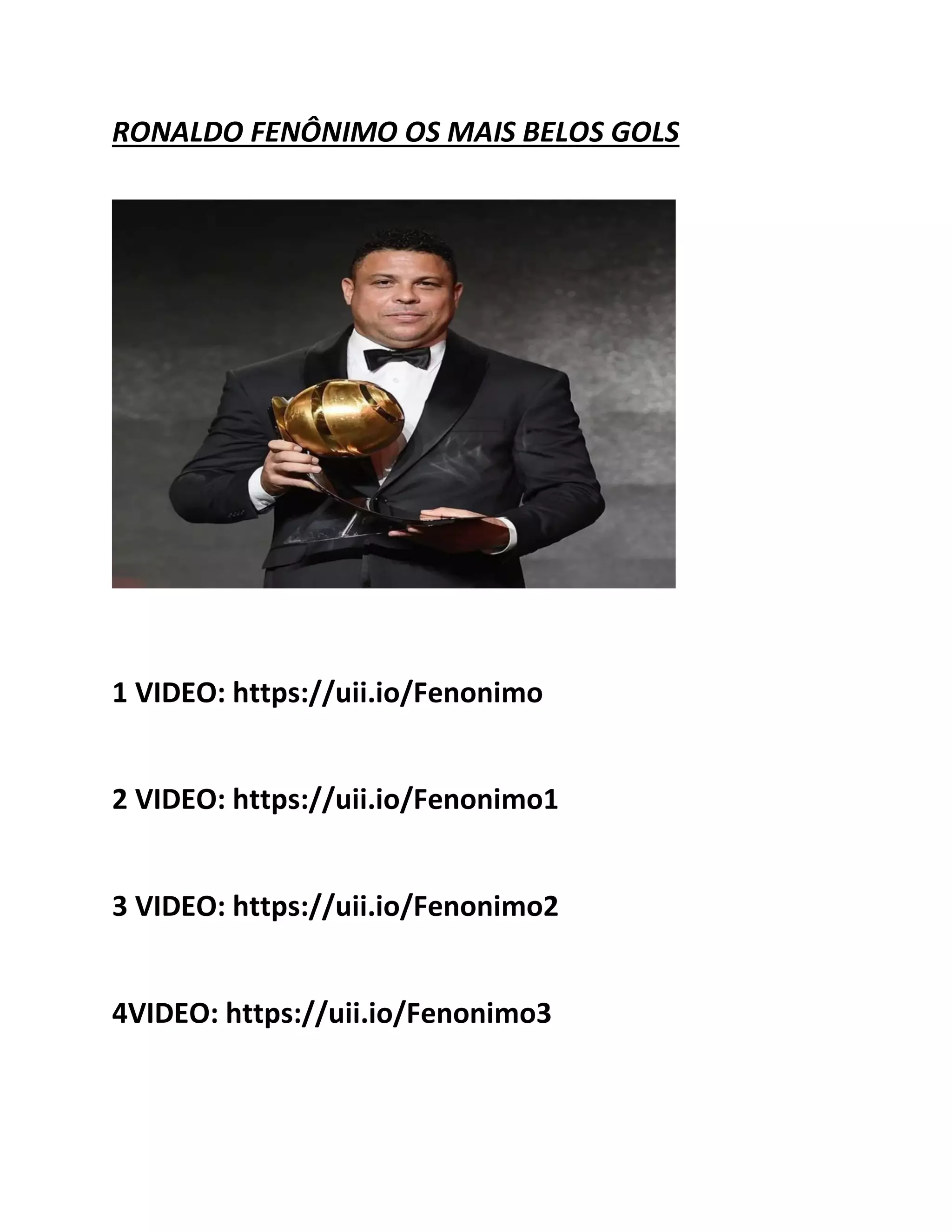 GOLS DE RONALDO FENONIMO | PDF