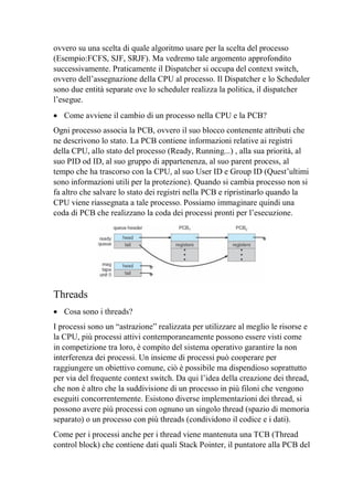 Processi e Thread | PDF