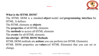 document object model in web technologies notes for engineering.pptx