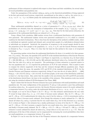 Documento CERAC No. 13: On the perfomance of Dual System Estimators of Population Size: A ...
