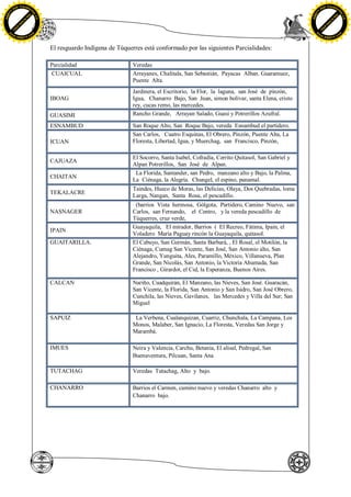 plan de vida resguardo Indígena Túquerres | PDF