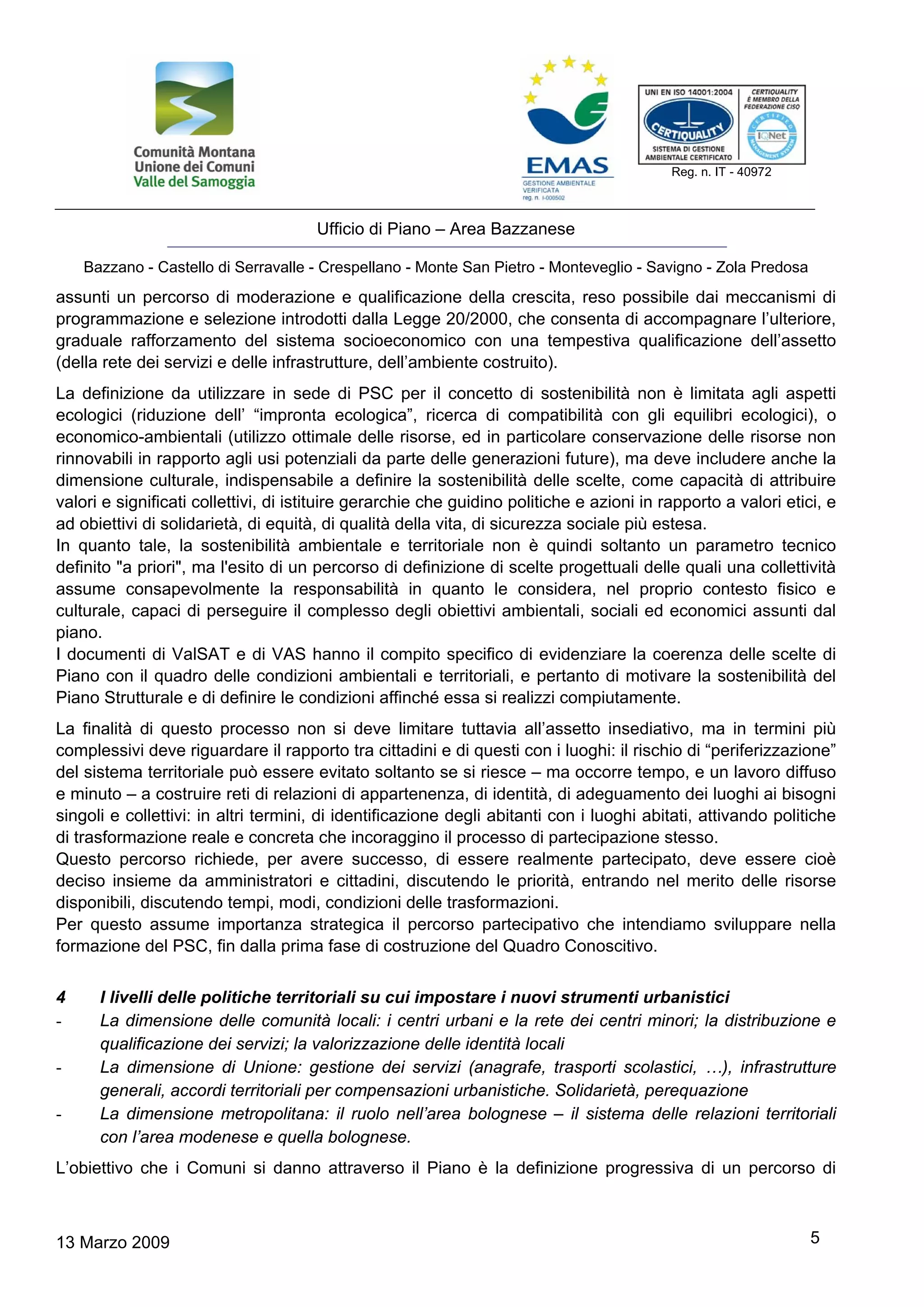 Documento obiettivi strategici | PDF