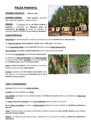 Presentación trabajo y desarrollo actividad "día del árbol" | PDF
