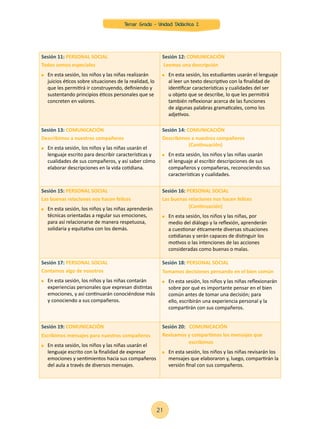 Unidad Didáctica N° 02 Conocerse y reconocer al otro: una ocasión para ...