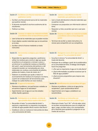 SEXTA UNIDAD PRIMER GRADO 2015 | PDF