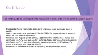 Documentos de comunicación externa | PPTX