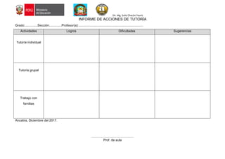 FORMATO DE INFORMES DE FIN DE AÑO | PDF
