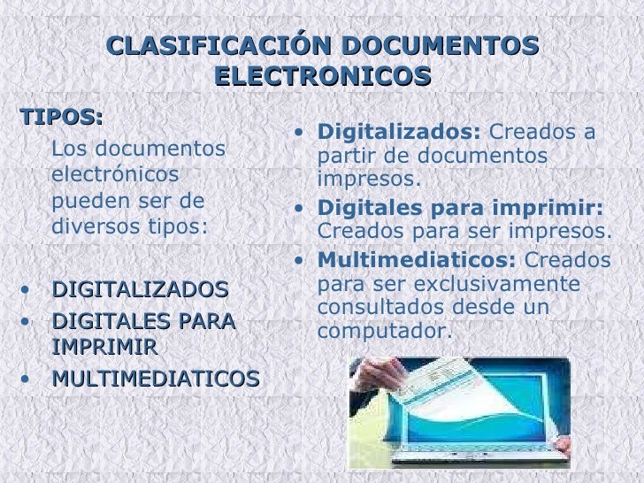 RESPALDO Y RESGUARDO DE DOCUMENTOS ELECTRÓNICOS.: ¿Qué es un Documento ...