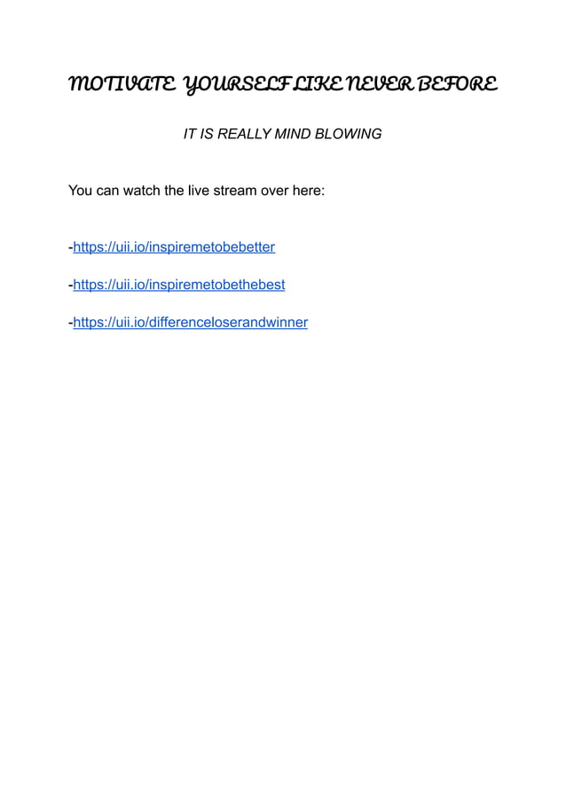 The key to be motivated every day | PDF