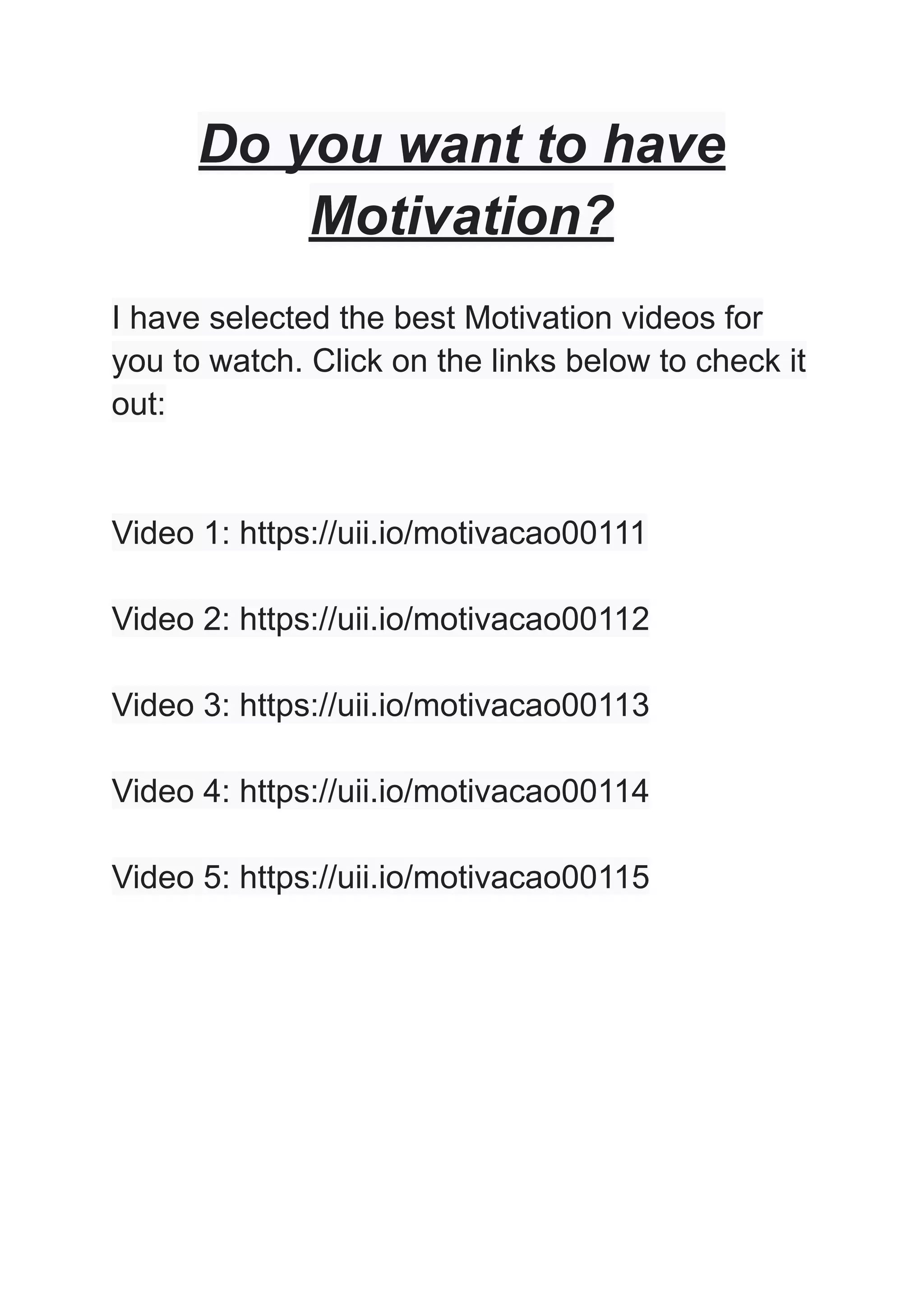Motivation | PDF