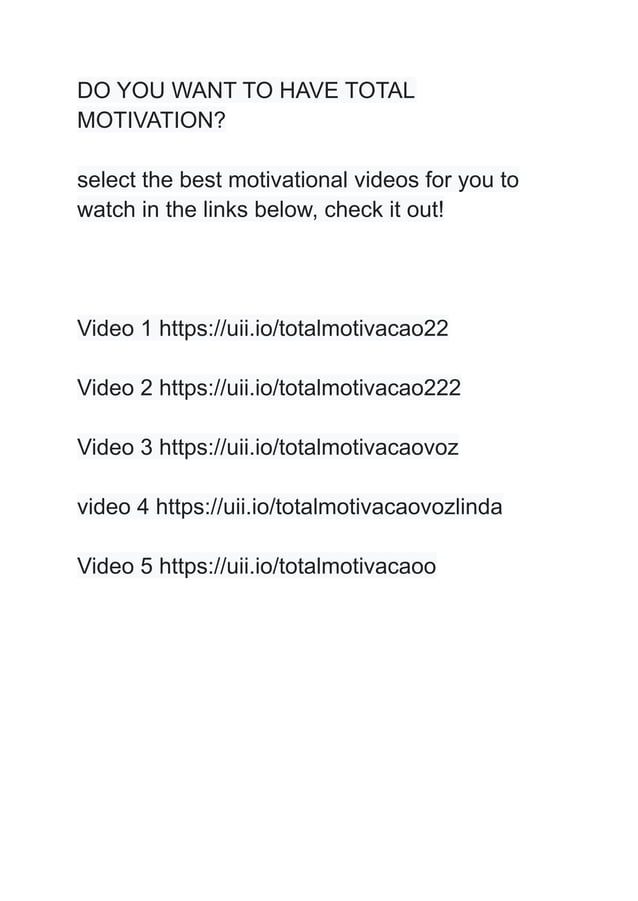 DO YOU WANT TO HAVE TOTAL MOTIVATION? | PDF