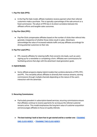 Your comprehensive guide to affiliate success!!! | PDF | Marketing and Advertising | Business