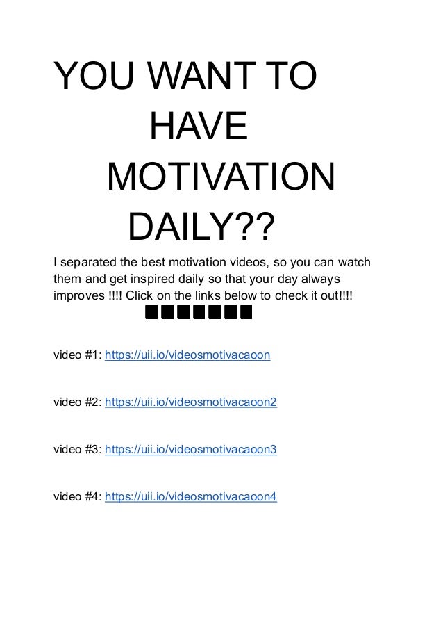 DAILY MOTIVATION | PDF
