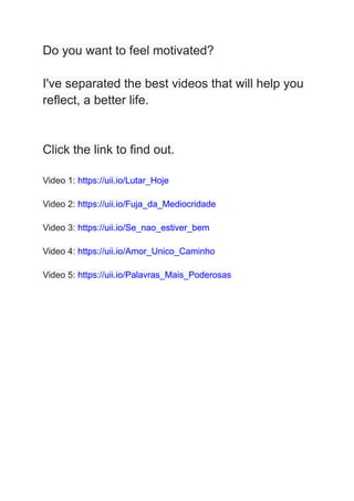 motivational video | PDF