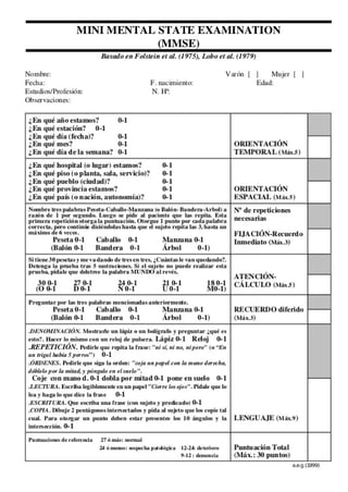 Minimental Test | PDF