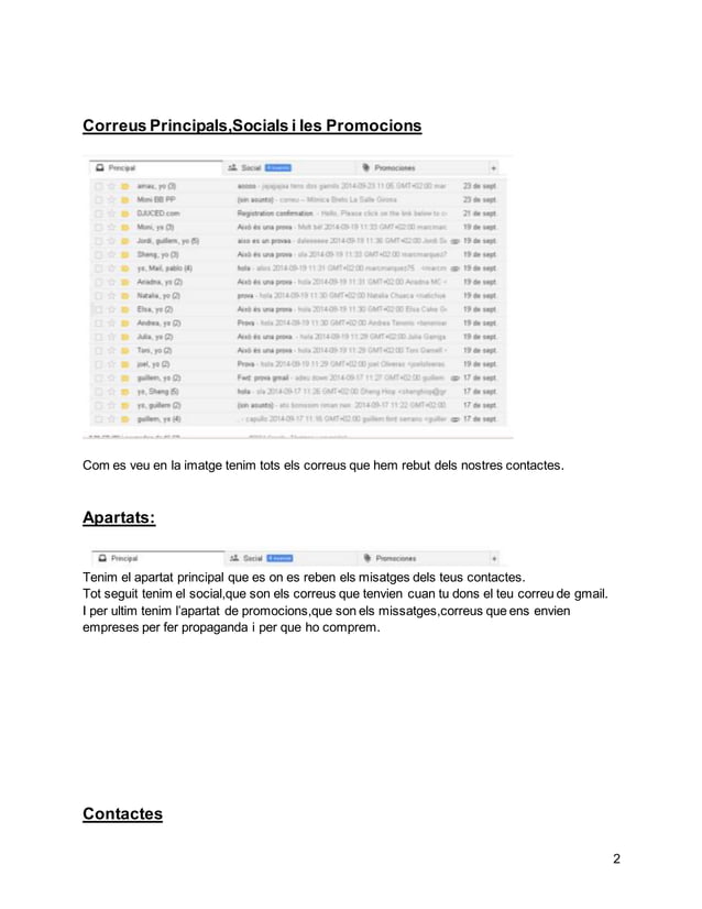 Components gmail | DOCX