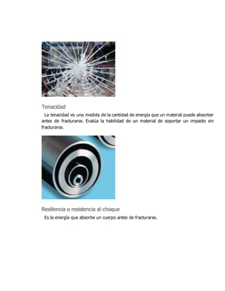 Propiedades Mecánicas de los Materiales | DOCX