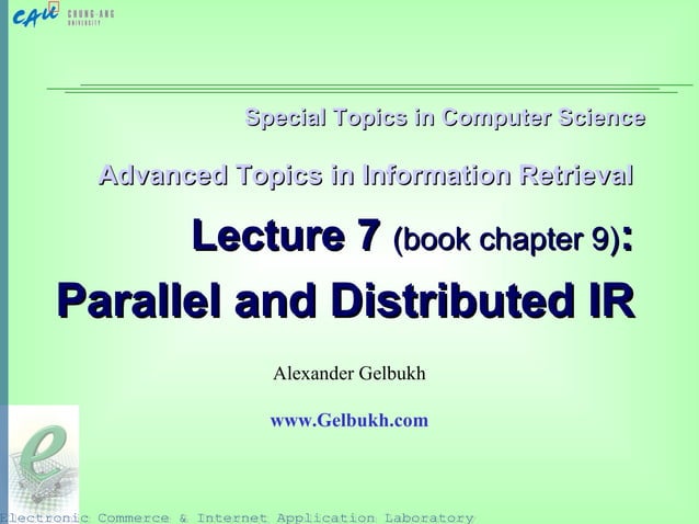 Parallel and Distributed Information Retrieval System | PPT