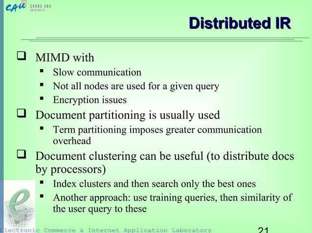 Parallel and Distributed Information Retrieval System | PPT