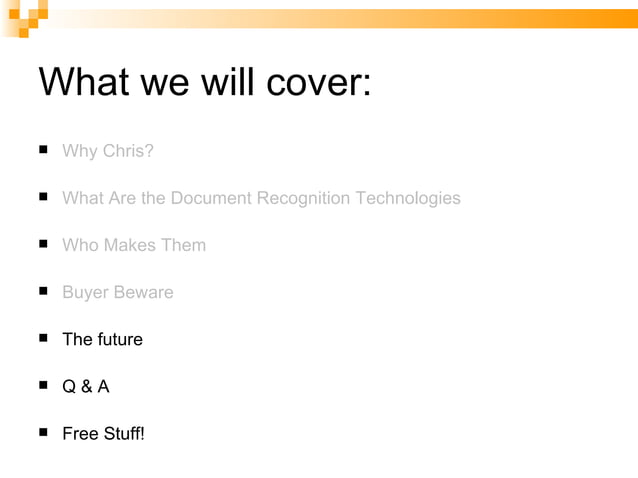 Document Recognition Technologies | PPT Document Recognition Technologies | PPT