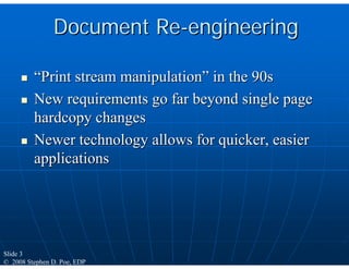 Document Reengineering Introduction | PPT