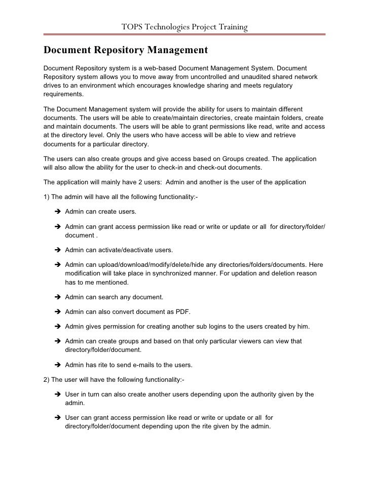 Document Repository Management