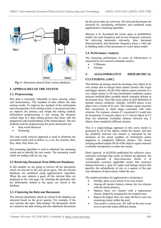 Document retrieval using clustering | PDF
