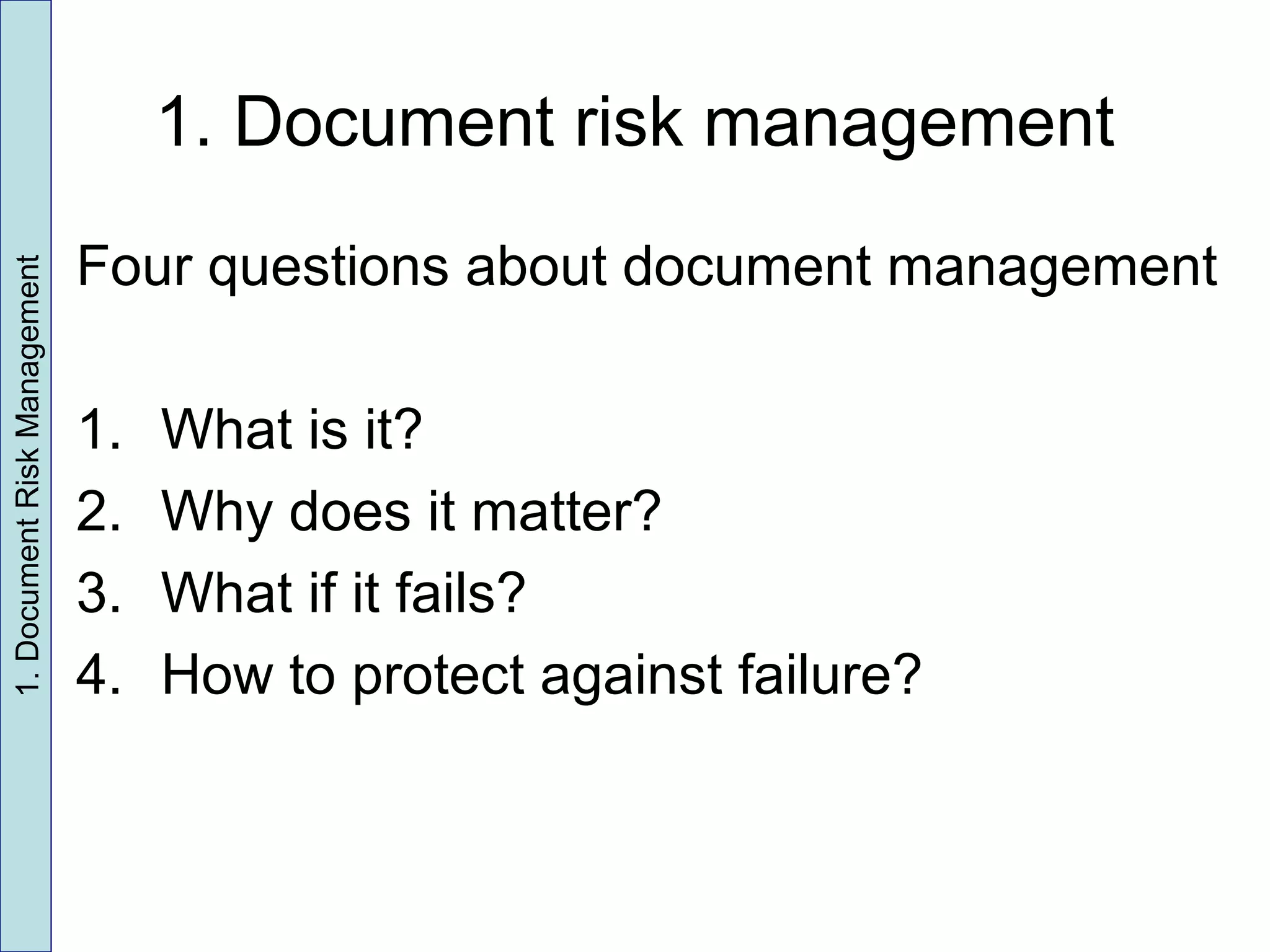 Document Risk Management | PPT