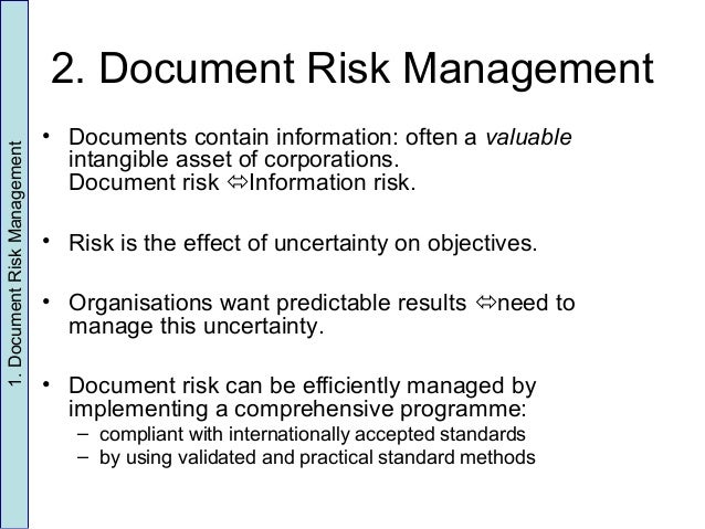 Document Risk Management