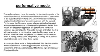 Documentry modes | PPTX