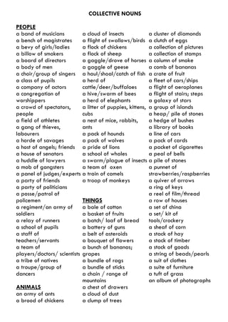 Documents.mx collective nouns | PDF