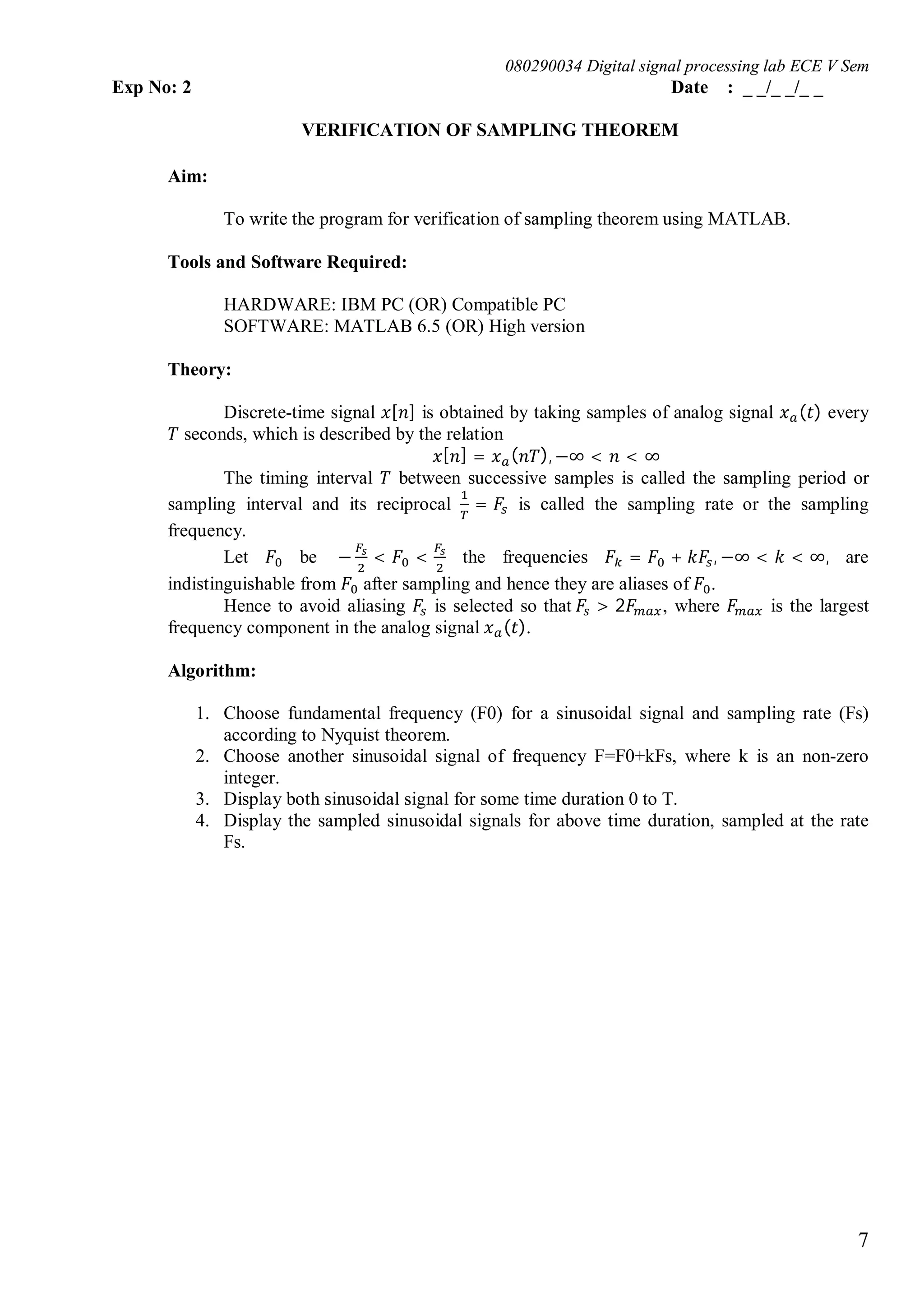 digital signal-processing-lab-manual | PDF digital signal-processing-lab-manual | PDF